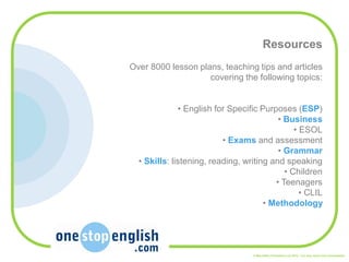 Macmillan onestopenglish presentation (2) | PDF