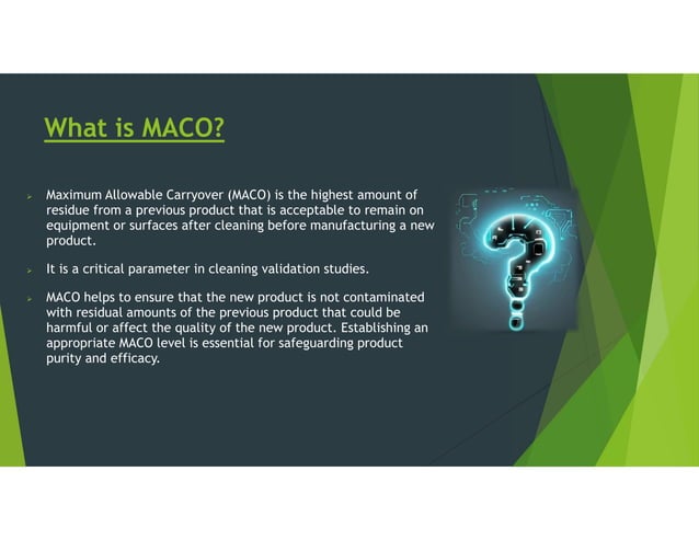 MACO calculation for cleaning validation.pdf