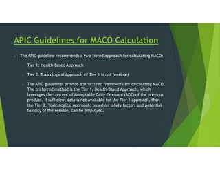 MACO calculation for cleaning validation.pdf