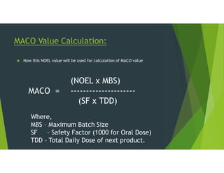 MACO calculation for cleaning validation.pdf