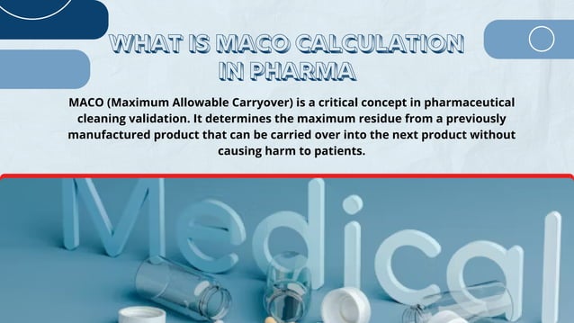 MACO Calculation in Pharma Industry | PDF