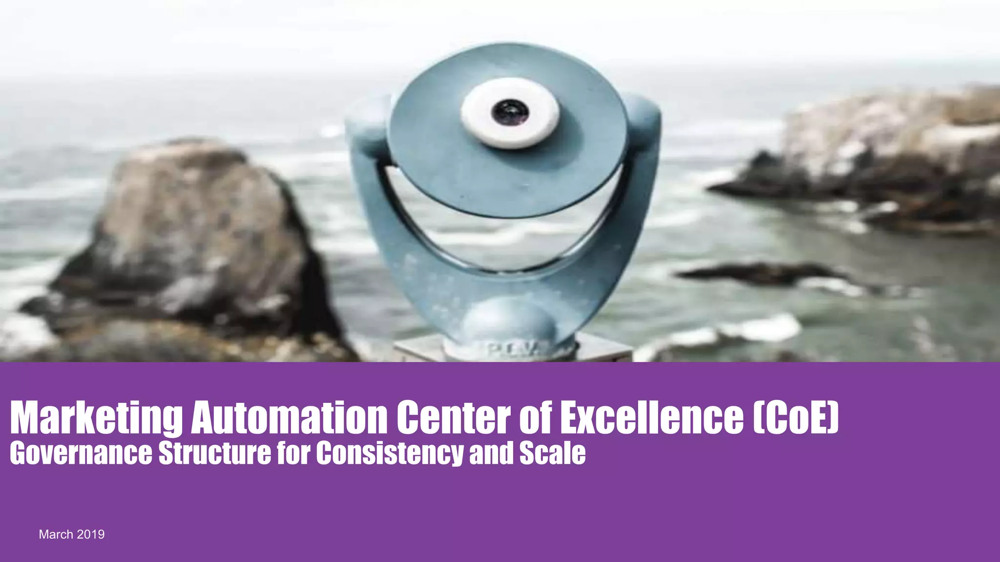 Marketing Automation Center of Excellence (CoE): Governance Structure ...
