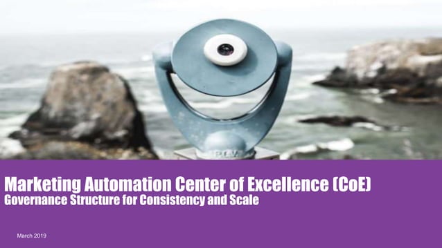 Marketing Automation Center of Excellence (CoE): Governance Structure ...