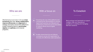 Marketing Automation Center of Excellence (CoE): Governance Structure ...