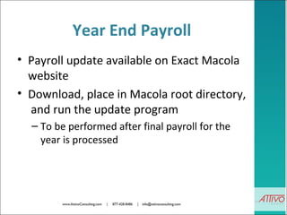 2012 Macola progression year end closing | PPT