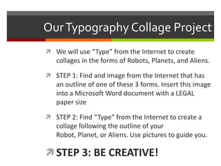 MA Collage Typography | PPTX