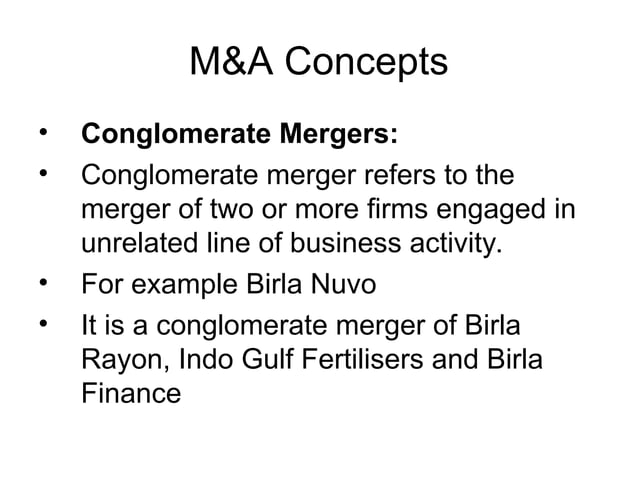 Mergers & Acquisitions Complete explanation1).ppt | Free Download