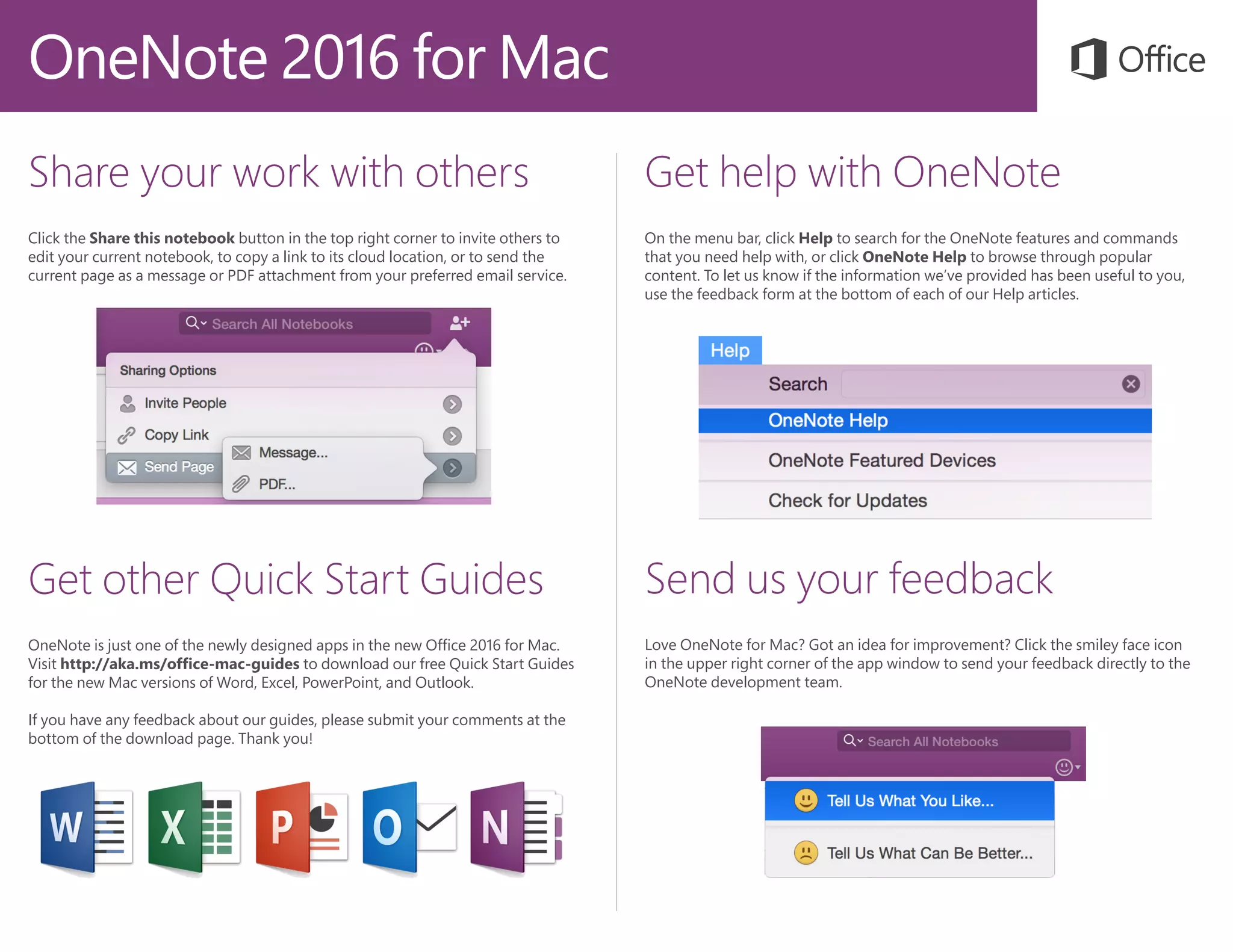 Mac onenote2016 quick startguide | PPT