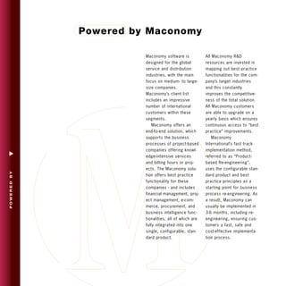 Maconomy Enterprise Project Optimization (anno 1999) | PDF