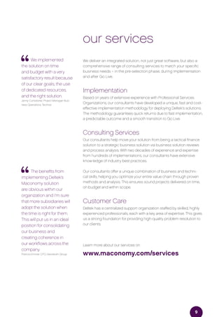 DELTEK Maconomy IT Consulting Brochure | PDF