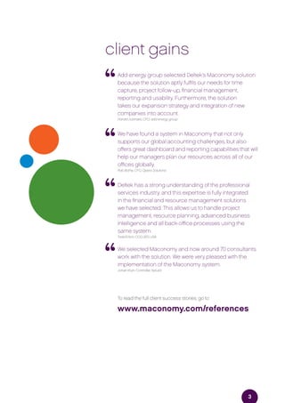 Maconomy Management It Consulting Brochure | PDF