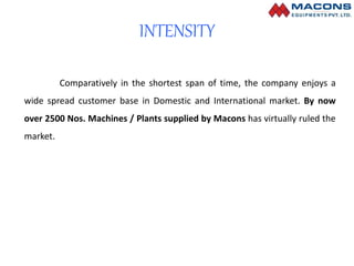 Macons Company Presentation | PDF