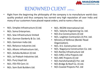 Macons Company Presentation | PPT