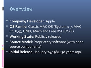 Mac Operating System | PPT