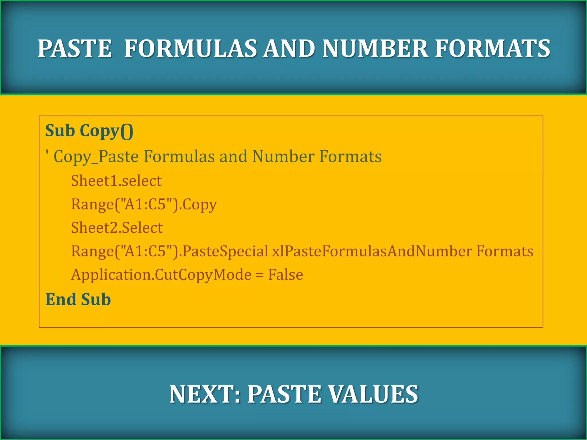 Macros to Copy Paste | PPT