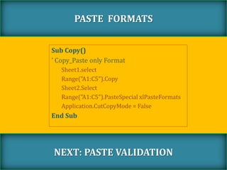Macros to Copy Paste | PPT