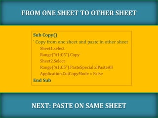 Macros to Copy Paste | PPT