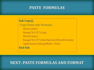 Macros to Copy Paste | PPT