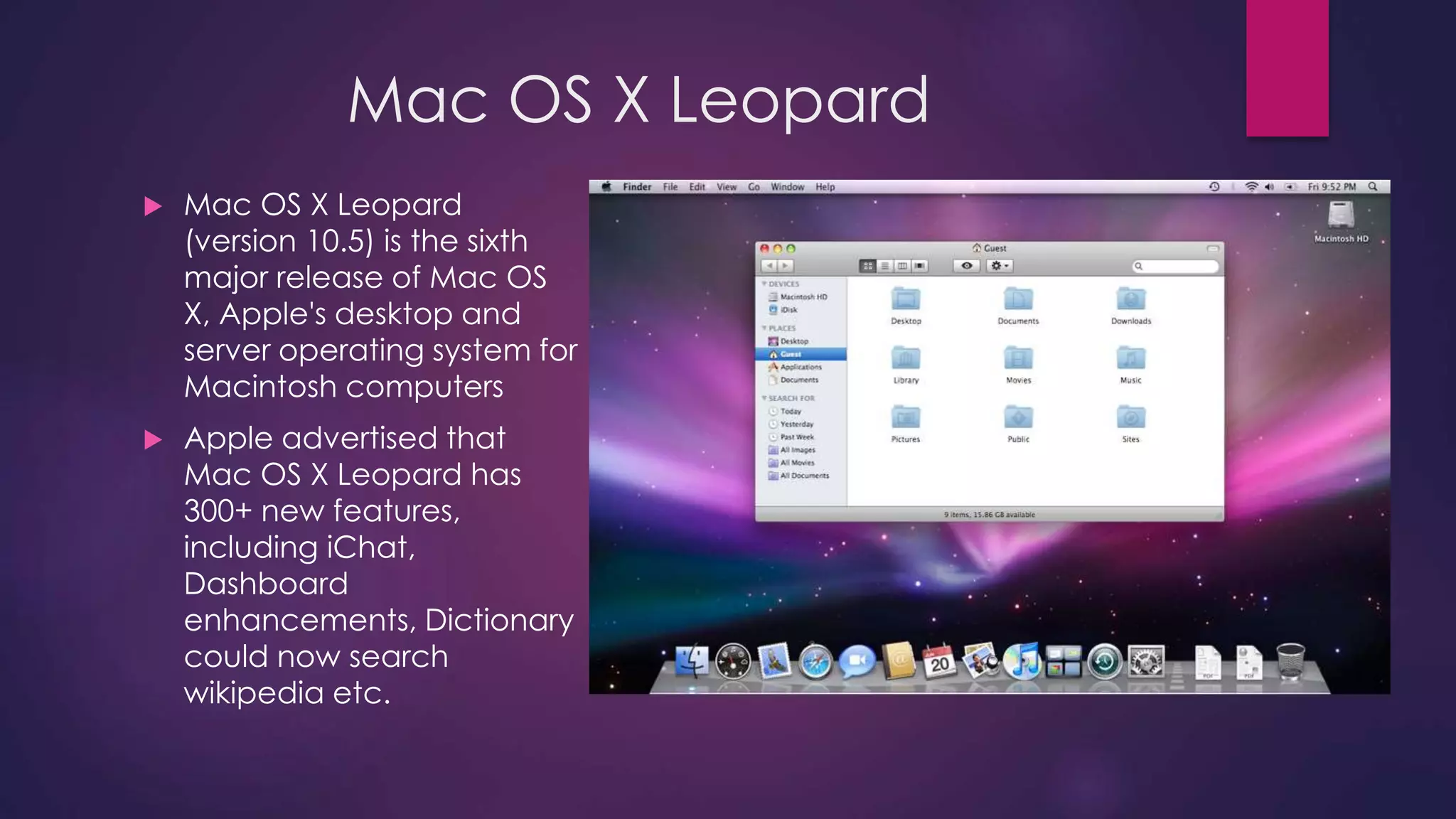 Mac OS(Operating System) | PPTX