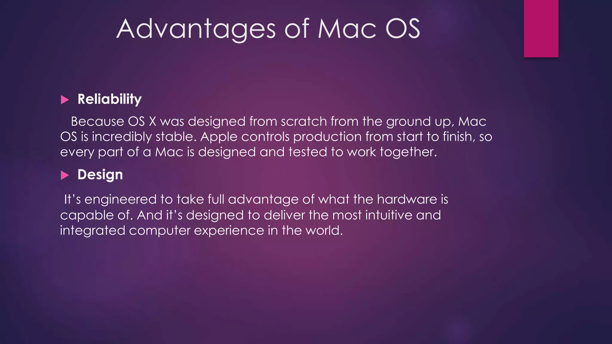 Mac OS(Operating System) | PPTX