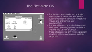 Mac OS(Operating System) | PPTX