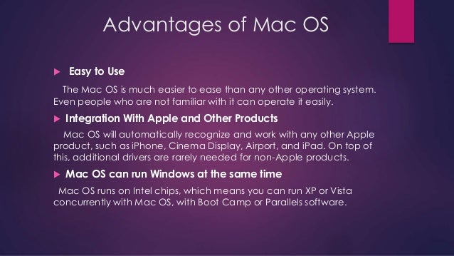 Operating Systems For Apple Mac Os