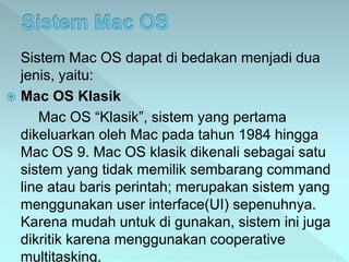 Tentang Mac os | PPTX