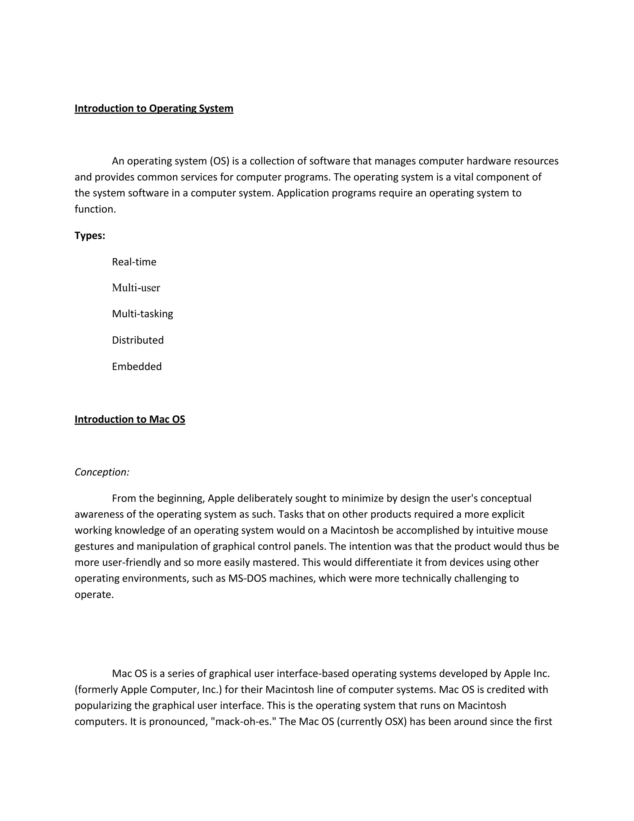 Mac os casestudy | DOCX