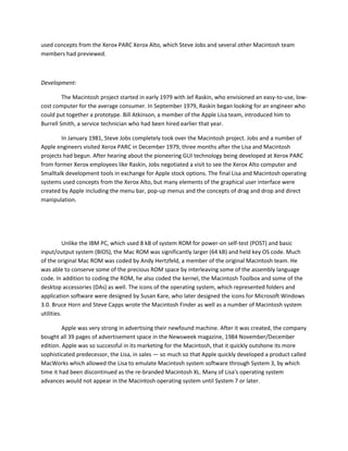 Mac os casestudy | DOCX