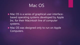 MacOS Presentation | PPTX