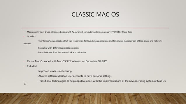 Mac OS Presentation | PPTX | Operating Systems | Computer Software and Applications