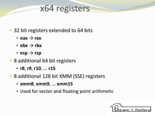 Mac osx 64_rop_chains | PPTX | Operating Systems | Computer Software and Applications