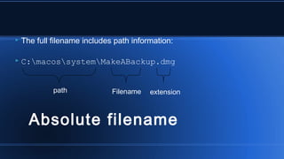 Mac os file managment | PPT