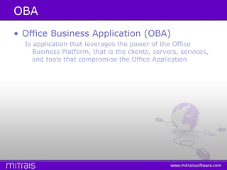 VSTO (Introduction) | PPT