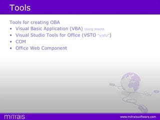 VSTO (Introduction) | PPT