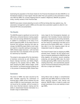 MACPA Altova - XBRL Case Study | PDF