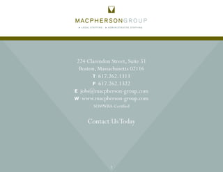 MacPherson Group Presentation | PPT