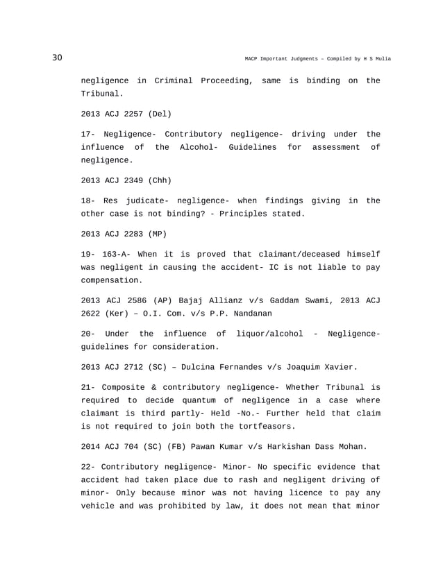 Motor Accident Claim Petition Compensation Judgments | PDF | Motor ...