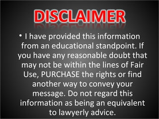 Copyright Information Presentation | PPT
