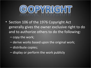 Copyright Information Presentation | PPT