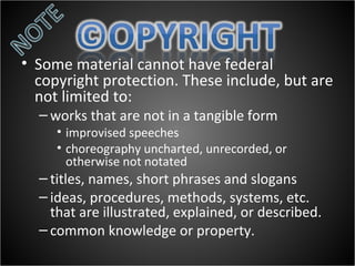 Copyright Information Presentation | PPT