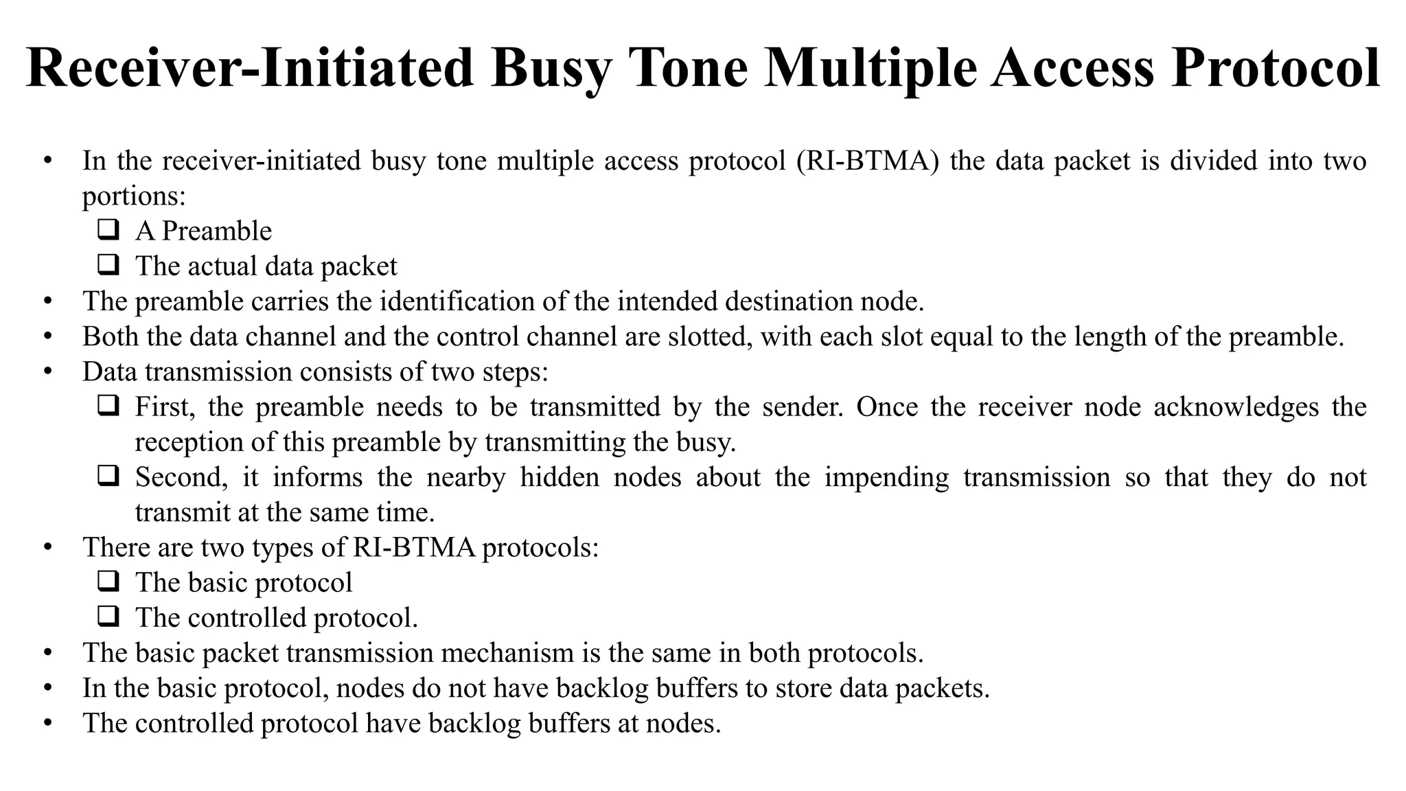 Mac protocols for ad hoc wireless networks | PPTX