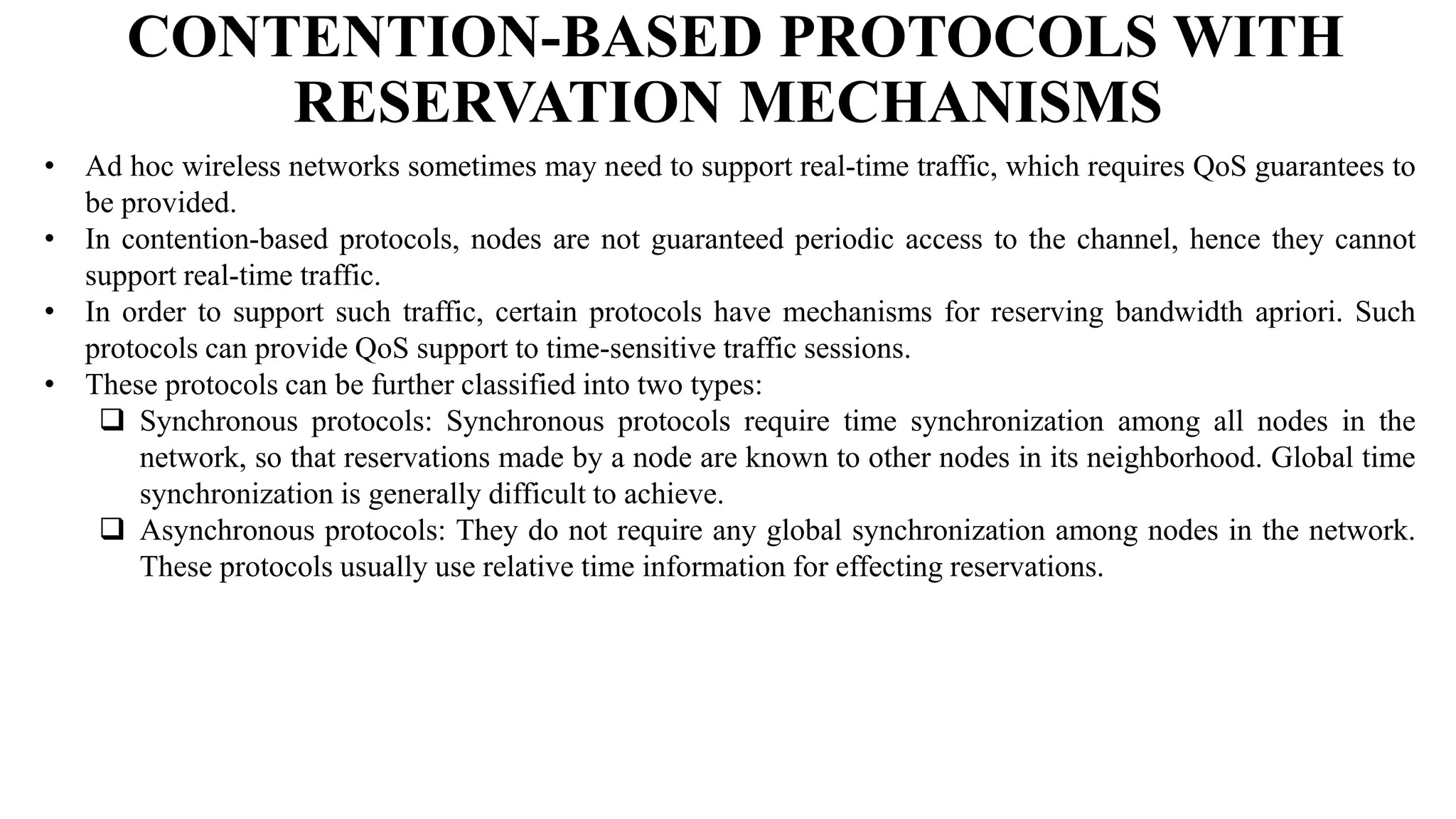 Mac protocols for ad hoc wireless networks | PPTX