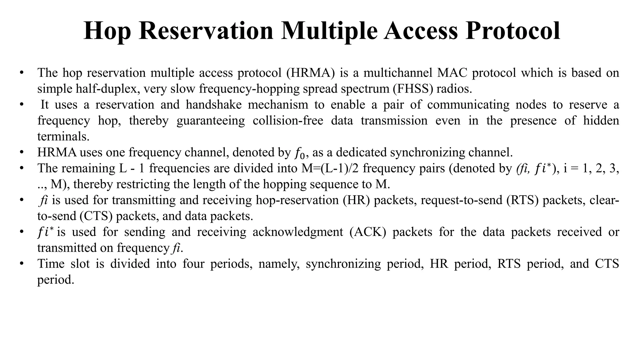 Mac protocols for ad hoc wireless networks | PPTX