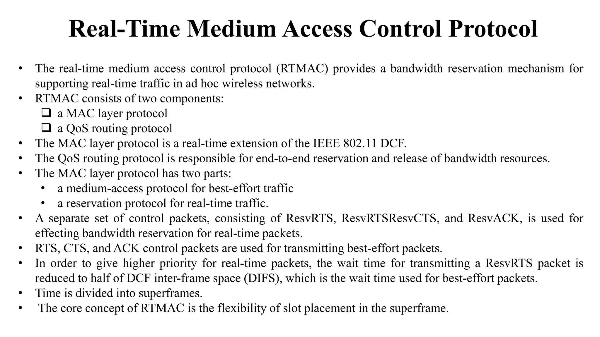 Mac protocols for ad hoc wireless networks | PPTX