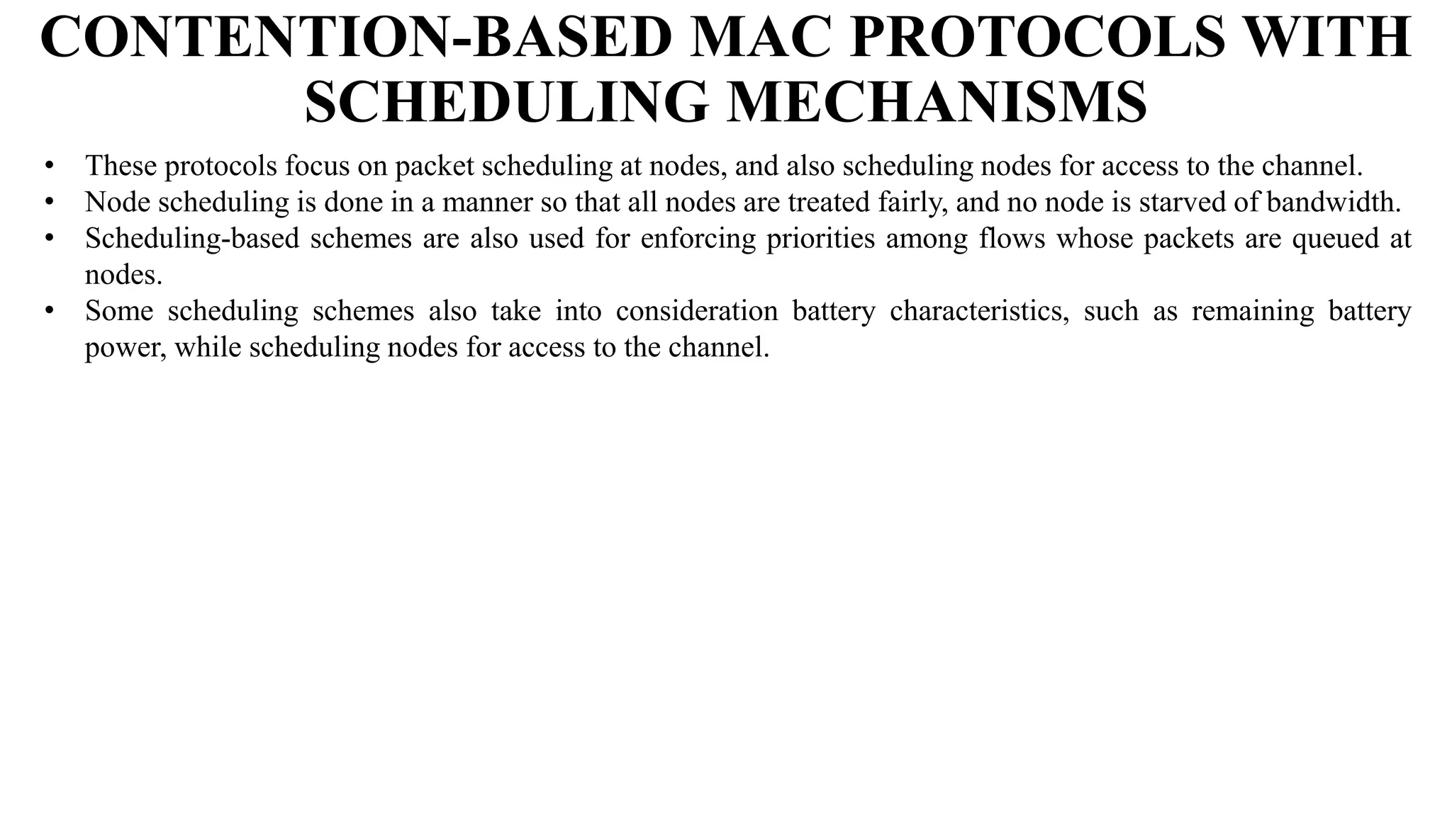 Mac protocols for ad hoc wireless networks | PPTX
