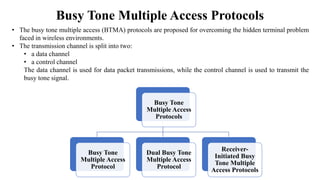 Mac protocols for ad hoc wireless networks | PPTX
