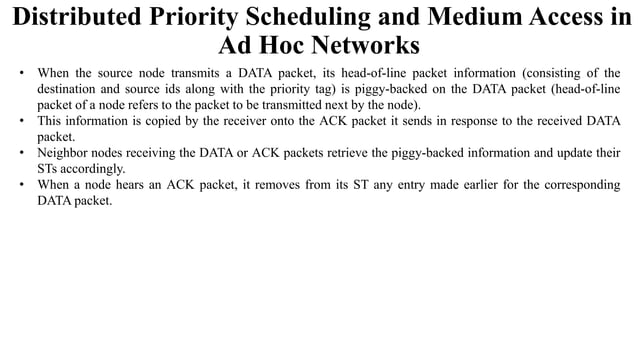 Mac protocols for ad hoc wireless networks | PPTX