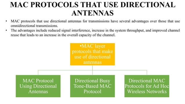 Mac protocols for ad hoc wireless networks | PPTX
