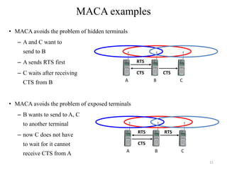 Mac protocols of adhoc network | PPSX